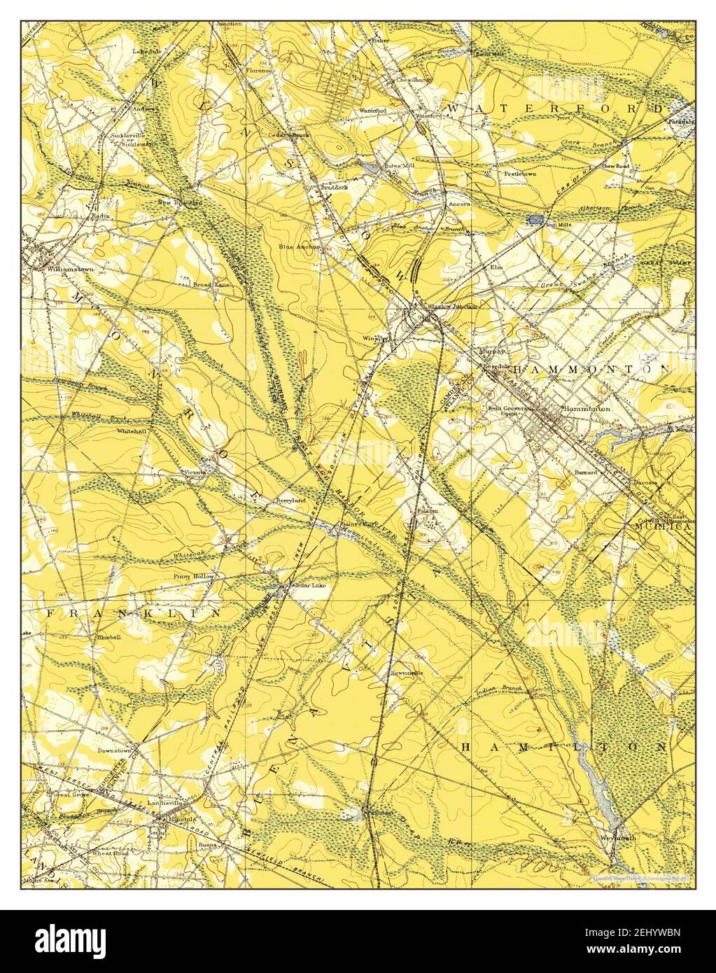 Map of hammonton new jersey hi-res stock photography and images - Alamy