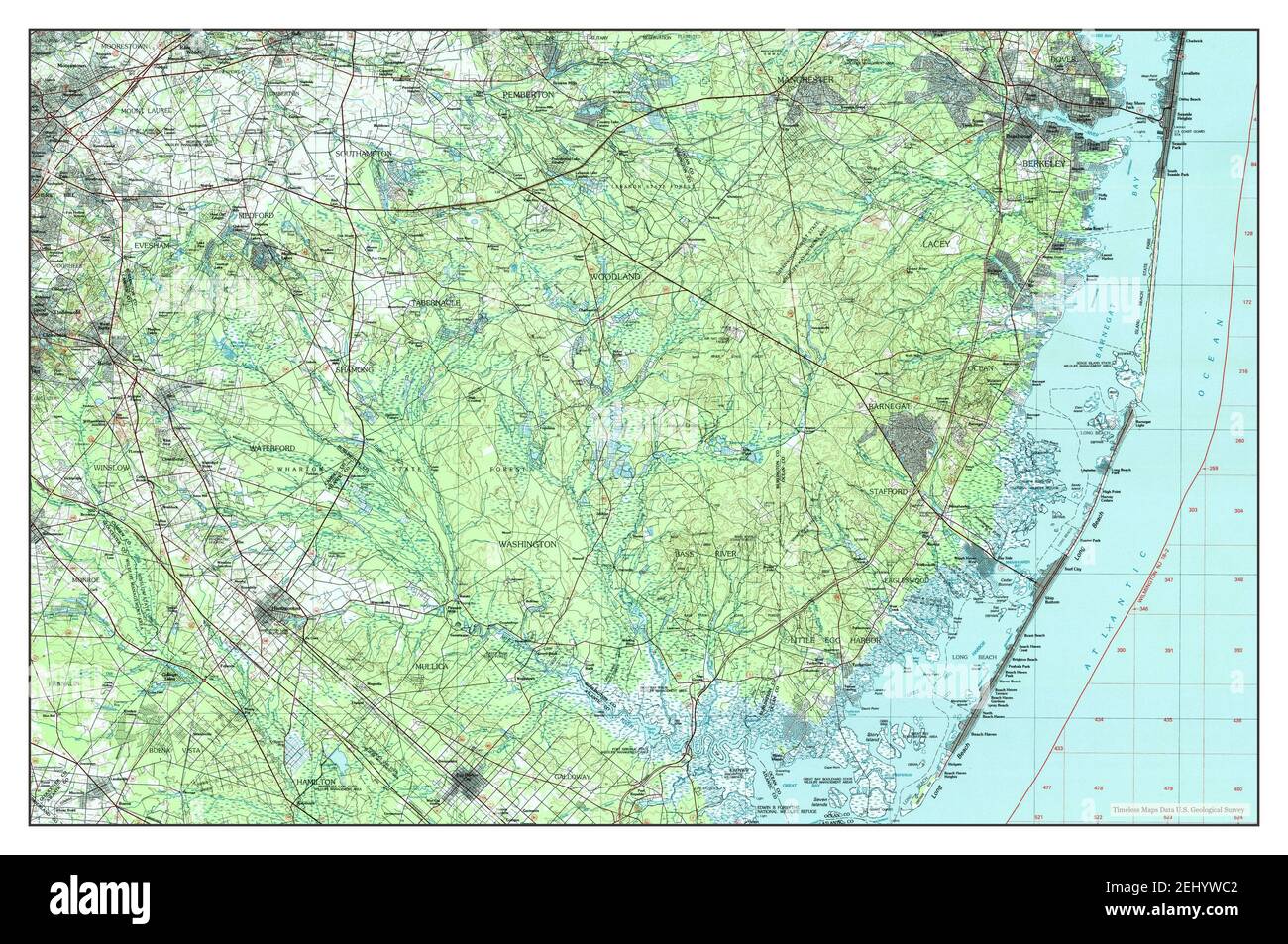 Map of hammonton new jersey hi-res stock photography and images - Alamy