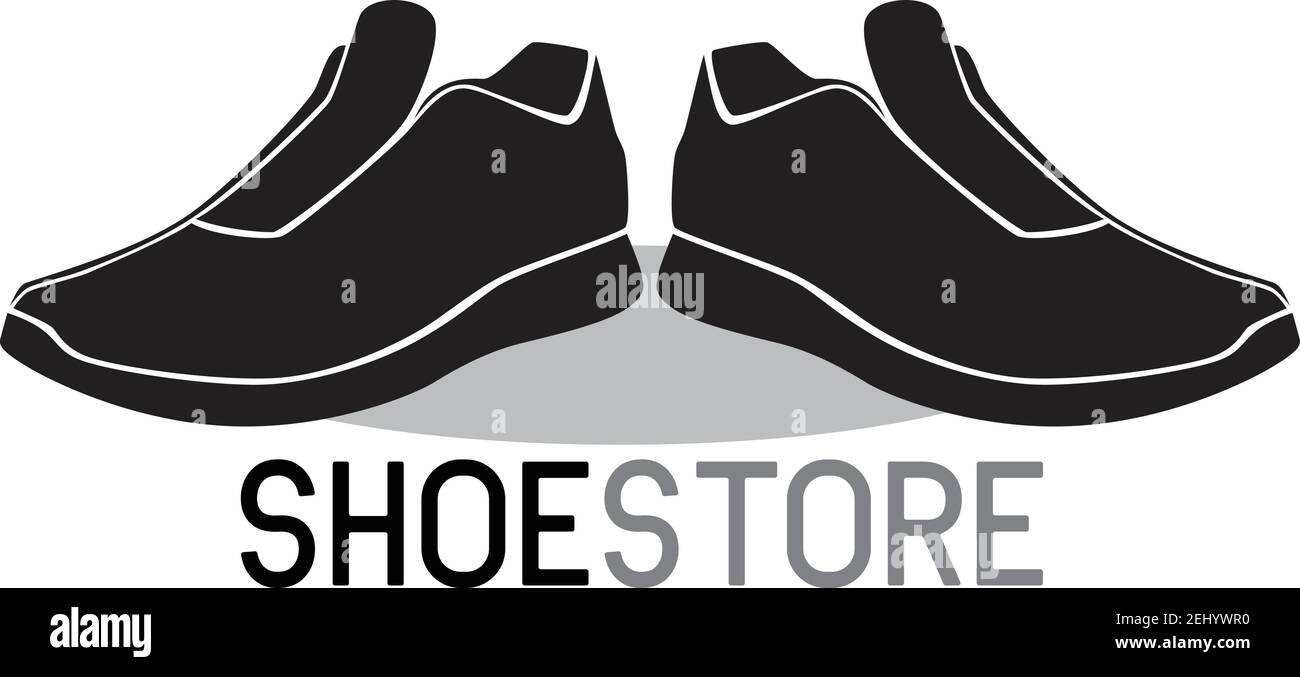 shoes store logo for shoes store on white background. vector ...