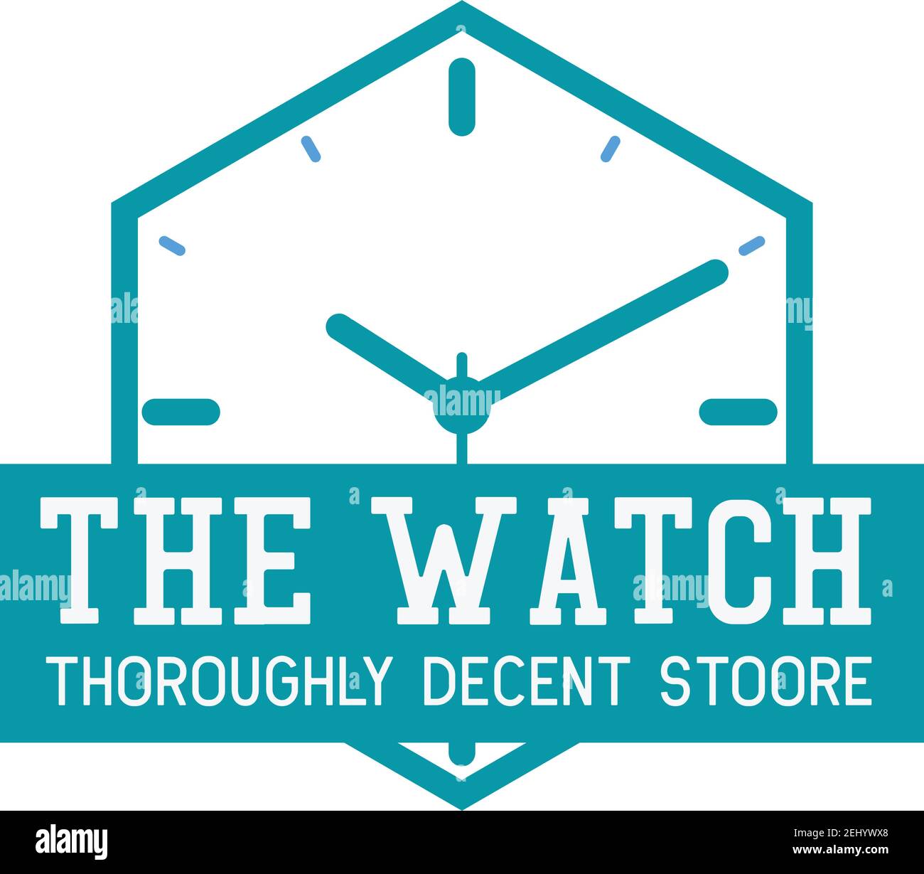 watch store logo on white background. vector illustration Stock Vector ...