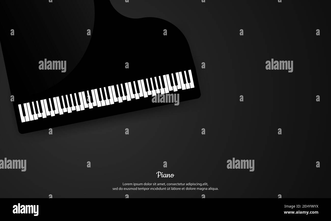 Piano abstract background. Piano concert and music festival poster ...