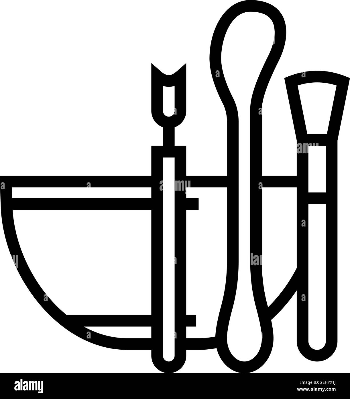 equipment spa salon line icon vector illustration Stock Vector Image ...