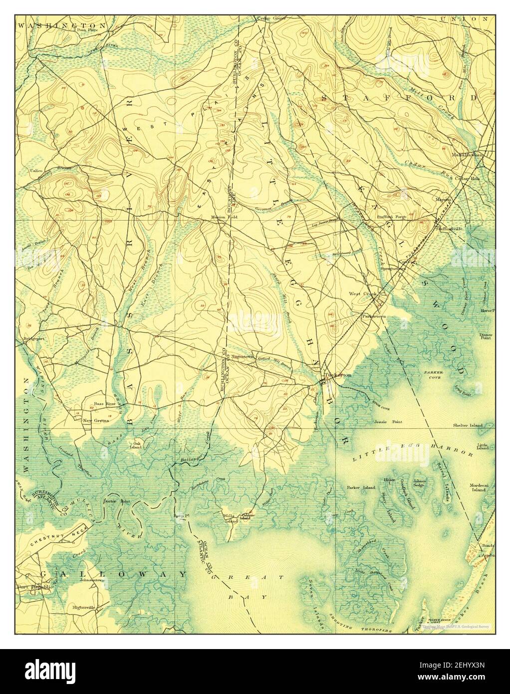 Map of egg harbor hi-res stock photography and images - Alamy