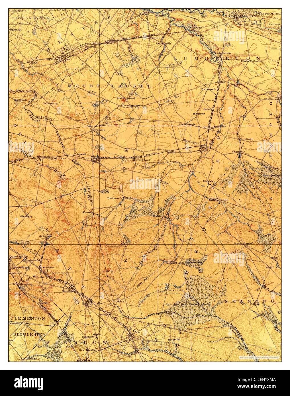 Mount holly map Cut Out Stock Images & Pictures - Alamy