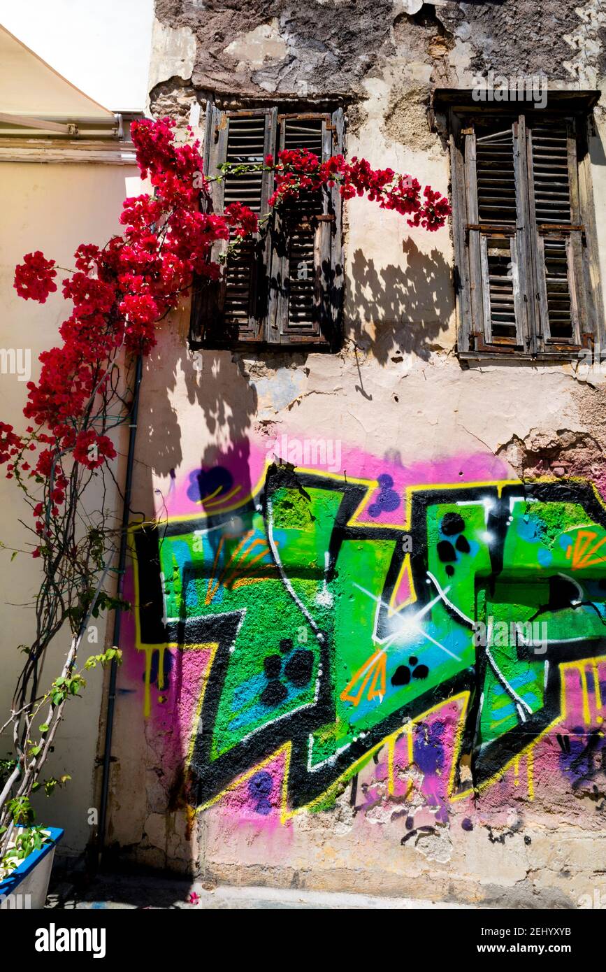 Graffiti in Athens, Greece Stock Photo - Alamy