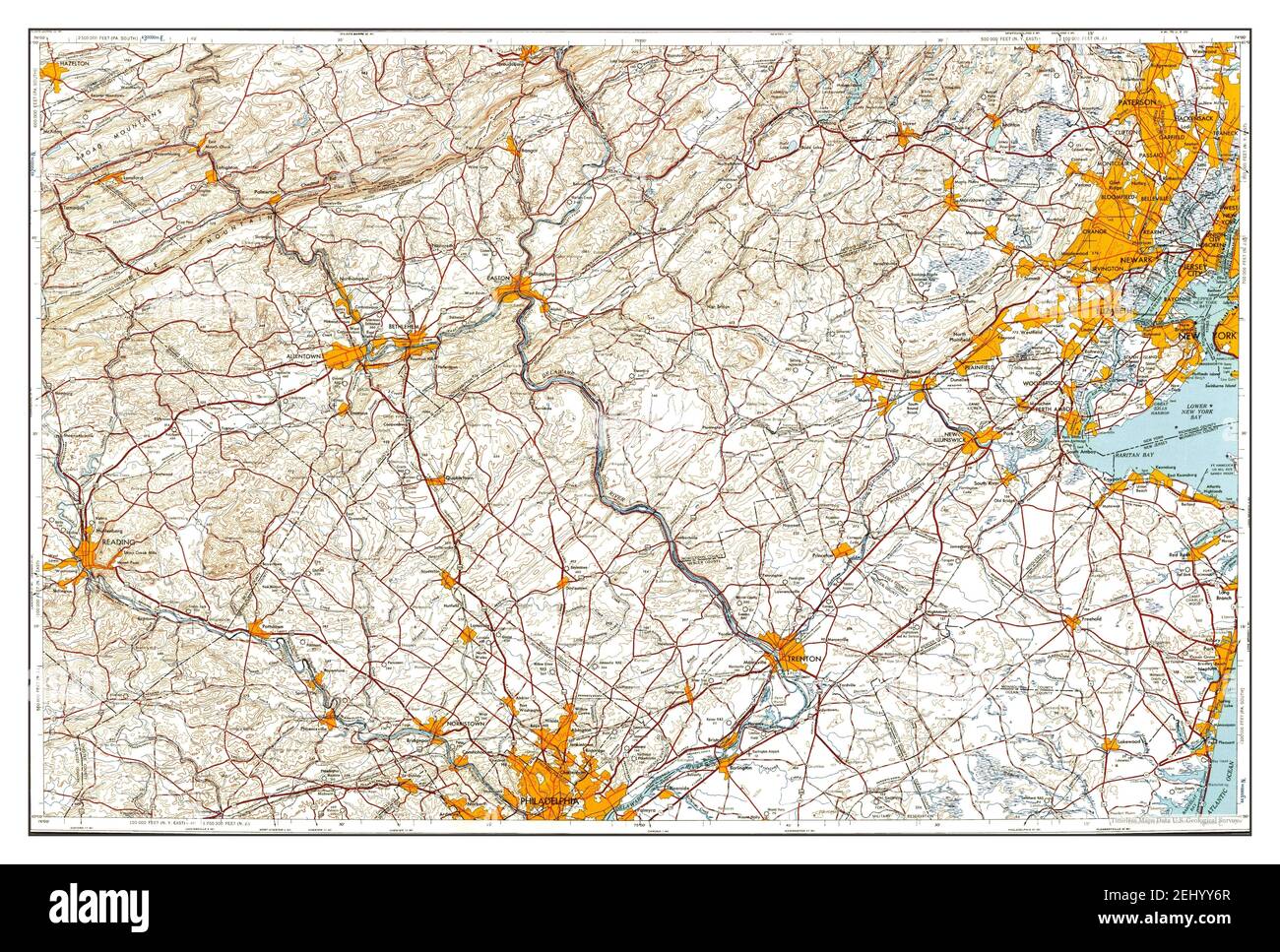Newark, New Jersey, map 1960, 1:250000, United States of America by ...