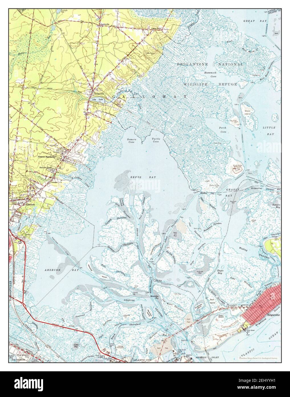 Map of oceanville hi-res stock photography and images - Alamy