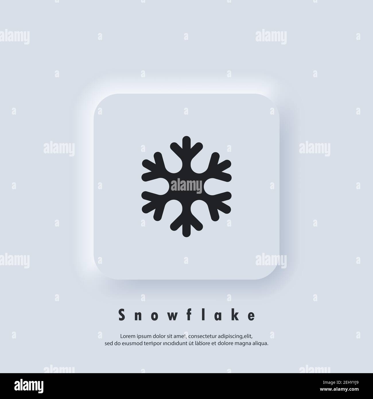 Snowflake icon. Snowflake logo.Christmas and winter theme. Vector EPS ...