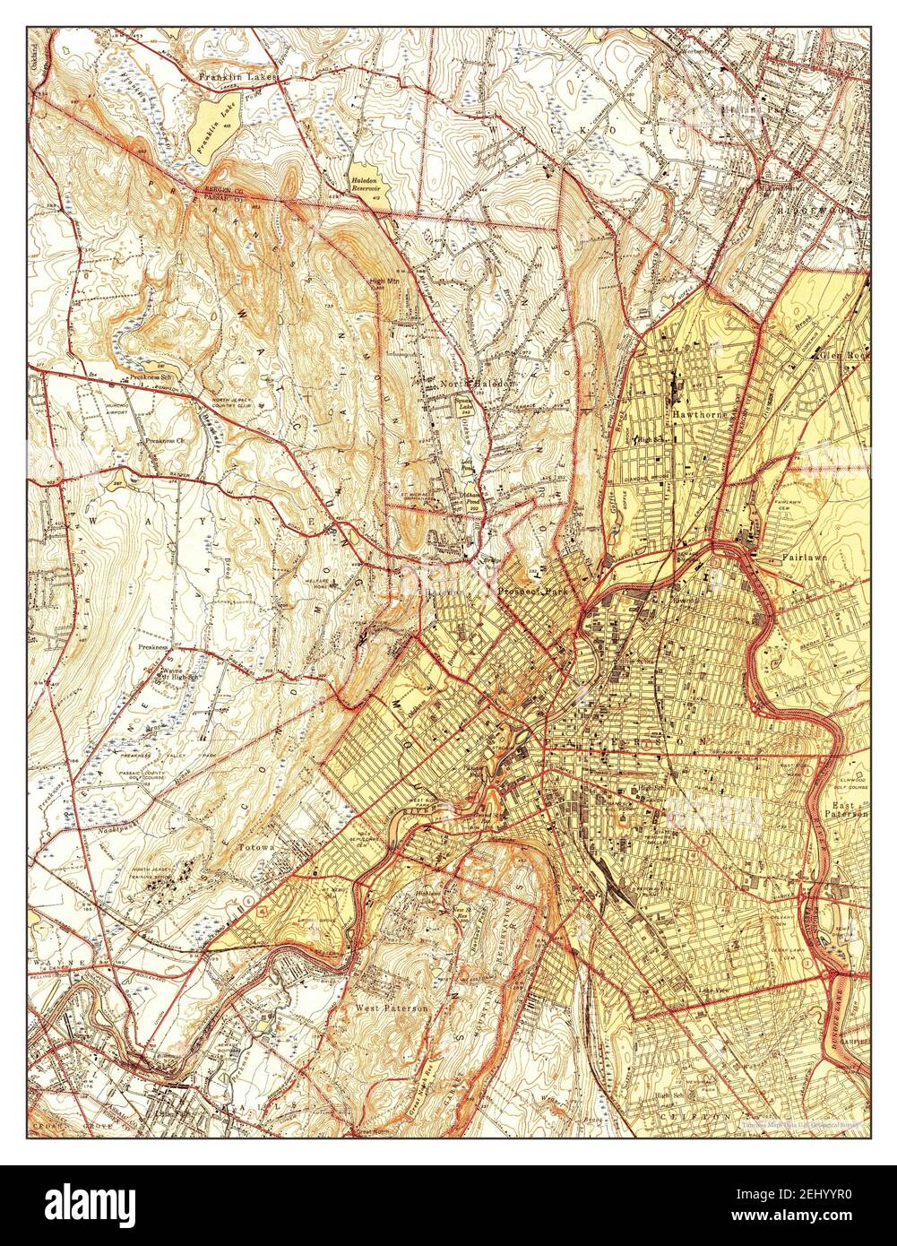 Map of paterson Cut Out Stock Images & Pictures - Alamy