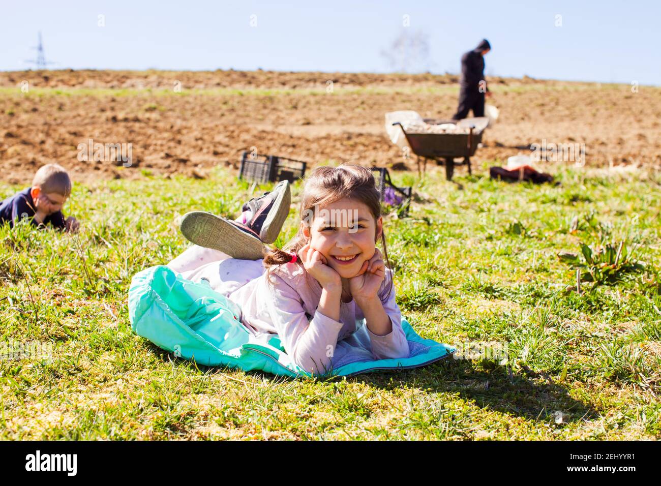 Successful farming is a hard family business Stock Photo - Alamy