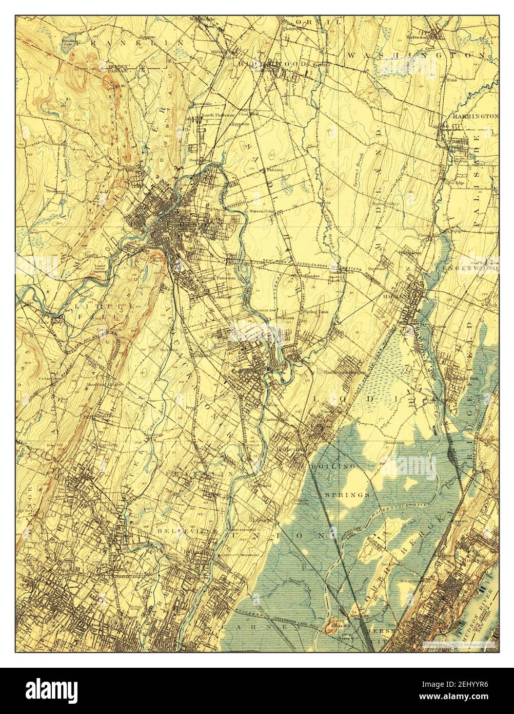 Paterson, New Jersey, map 1898, 1:62500, United States of America by ...