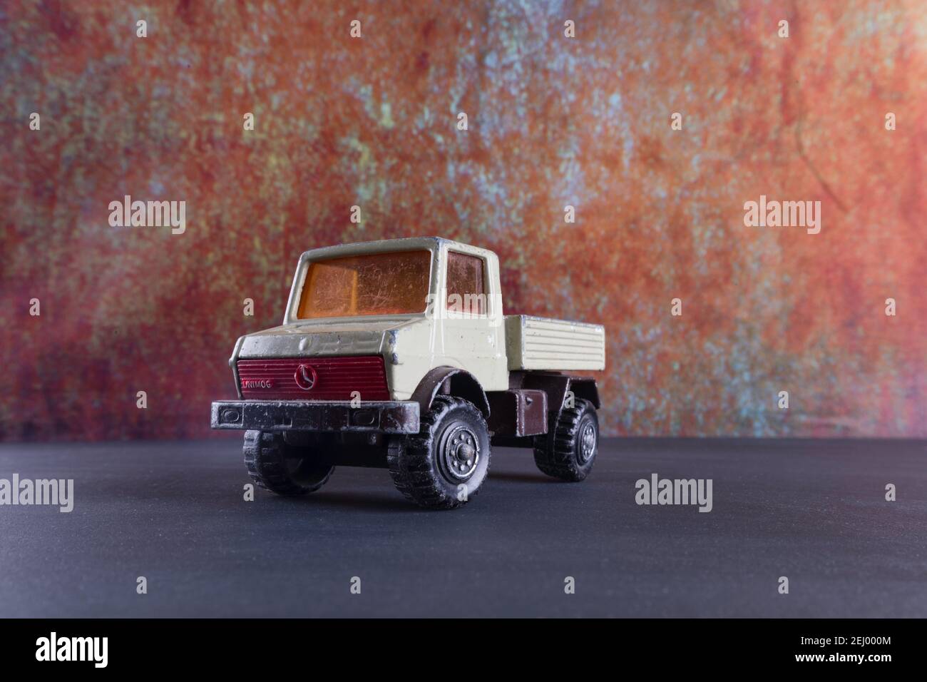 Matchbox Superkings toy Mercedes truck from the 1970s Stock Photo - Alamy