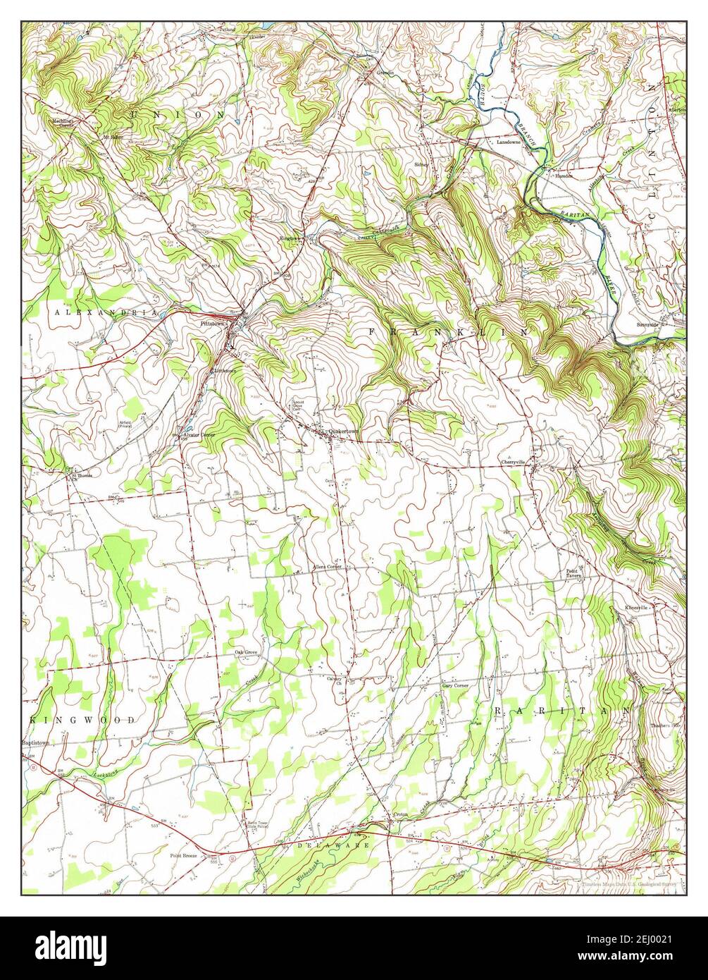 Map of pittstown hi-res stock photography and images - Alamy