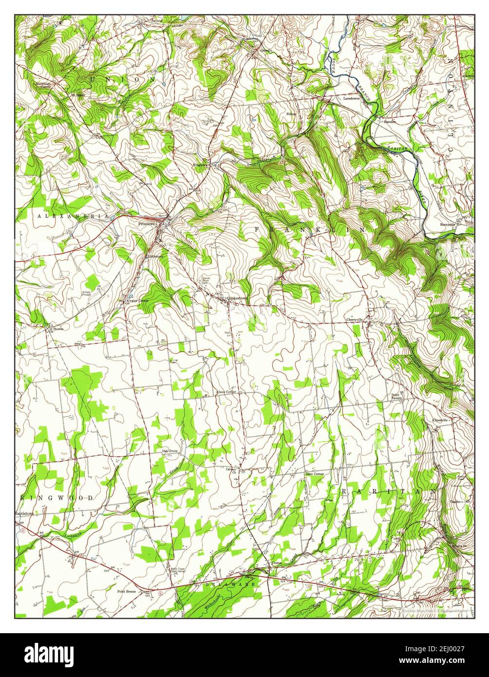 Map Of Pittstown High Resolution Stock Photography and Images - Alamy