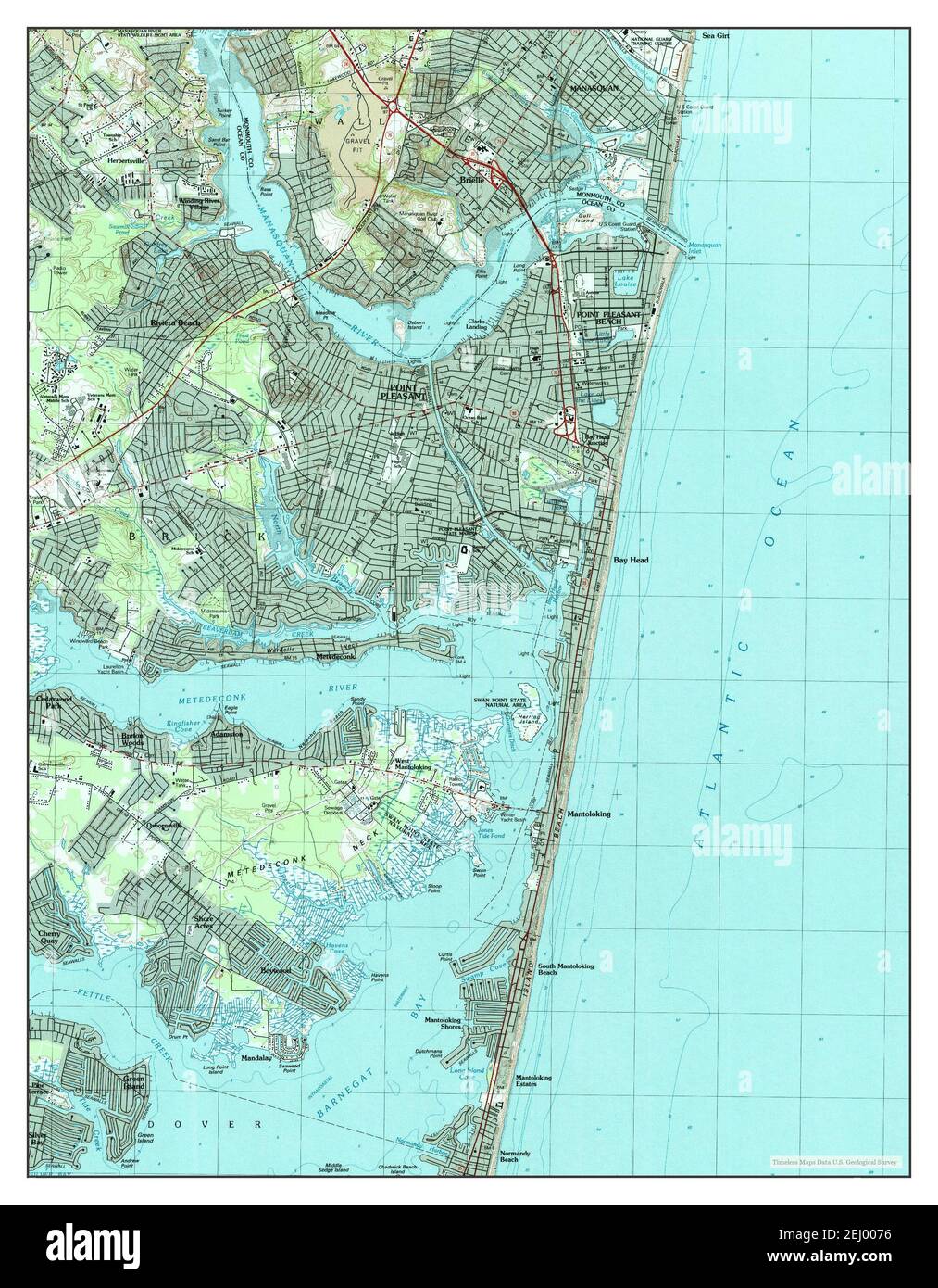 Map Of Point Pleasant High Resolution Stock Photography and Images - Alamy