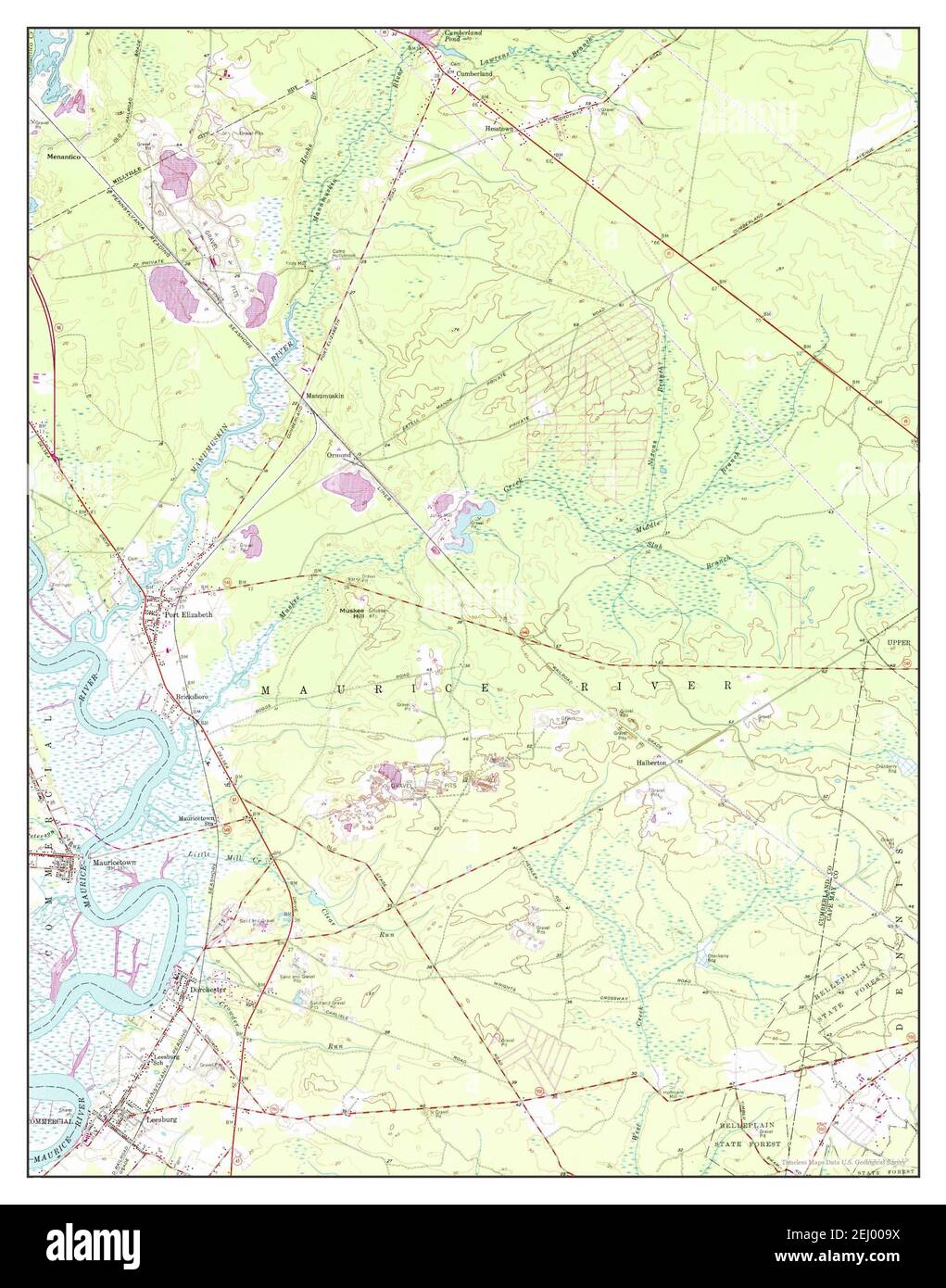 Port elizabeth new jersey map hi-res stock photography and images - Alamy