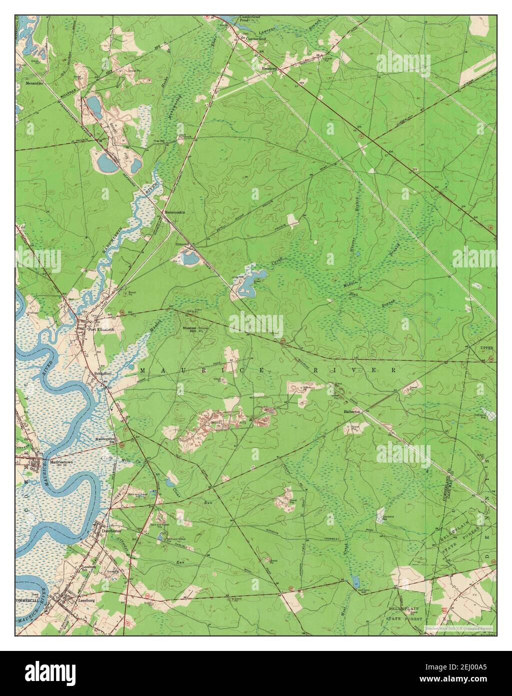 Port elizabeth new jersey map hi-res stock photography and images - Alamy