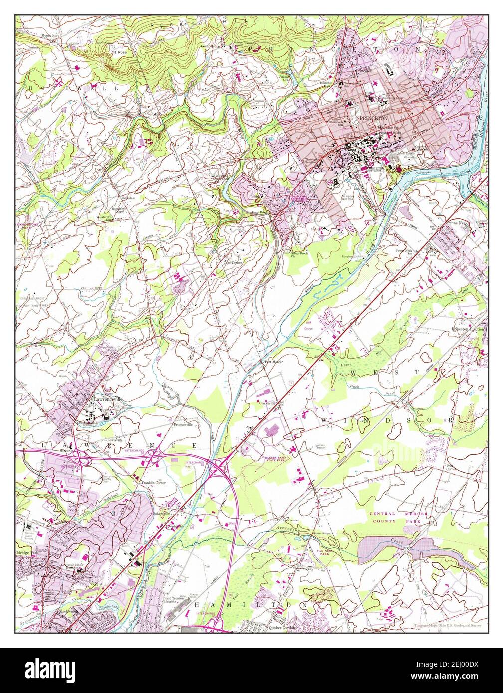 Map of new princeton hi-res stock photography and images - Alamy