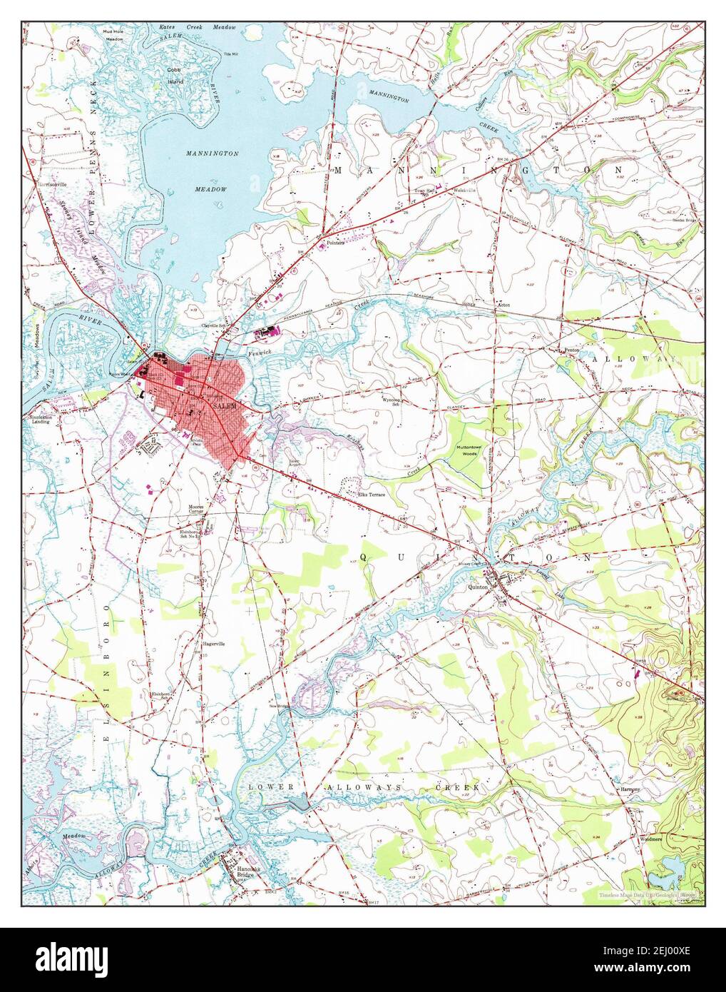 Map of new salem Cut Out Stock Images & Pictures - Alamy