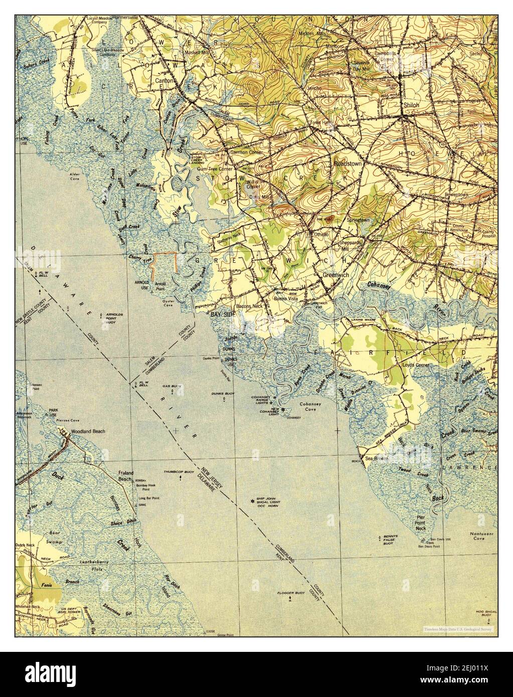 Map of shiloh new jersey hi-res stock photography and images - Alamy