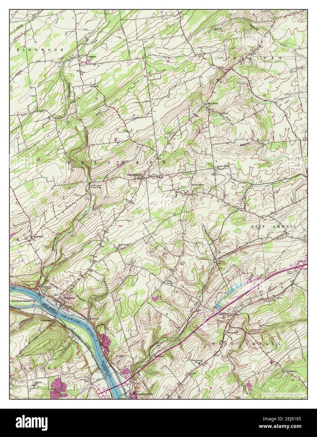 Stockton new jersey map hi-res stock photography and images - Alamy