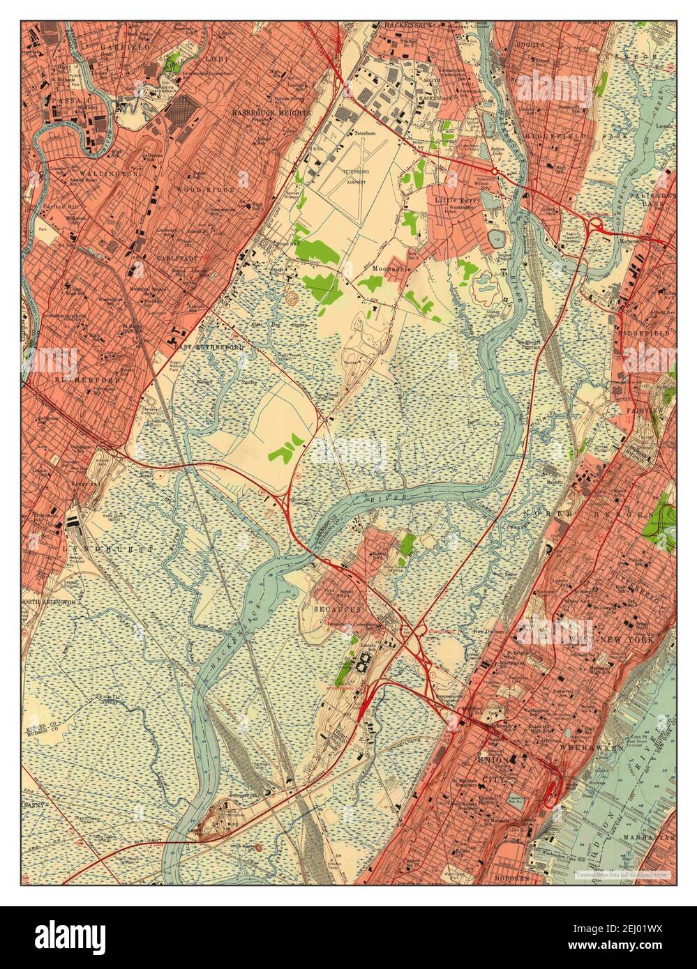 Weehawken, New Jersey, map 1955, 1:24000, United States of America by ...