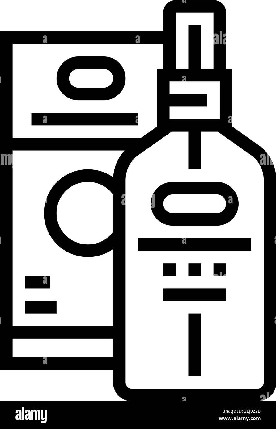 essential oil line icon vector illustration Stock Vector Image & Art ...