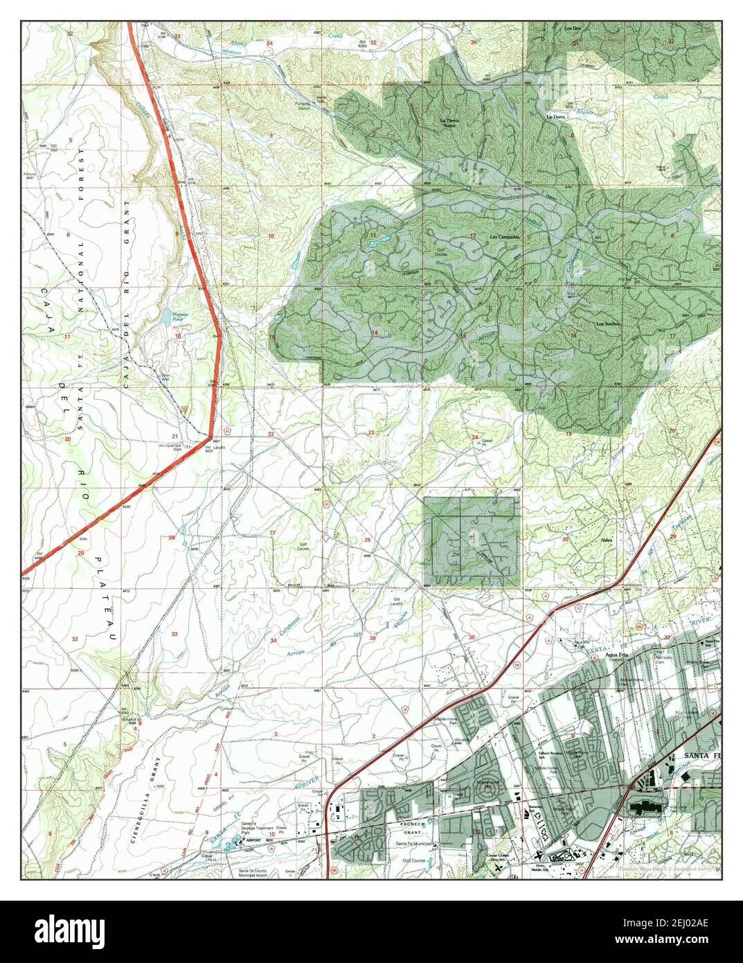 Agua Fria, New Mexico, map 2002, 1:24000, United States of America by ...