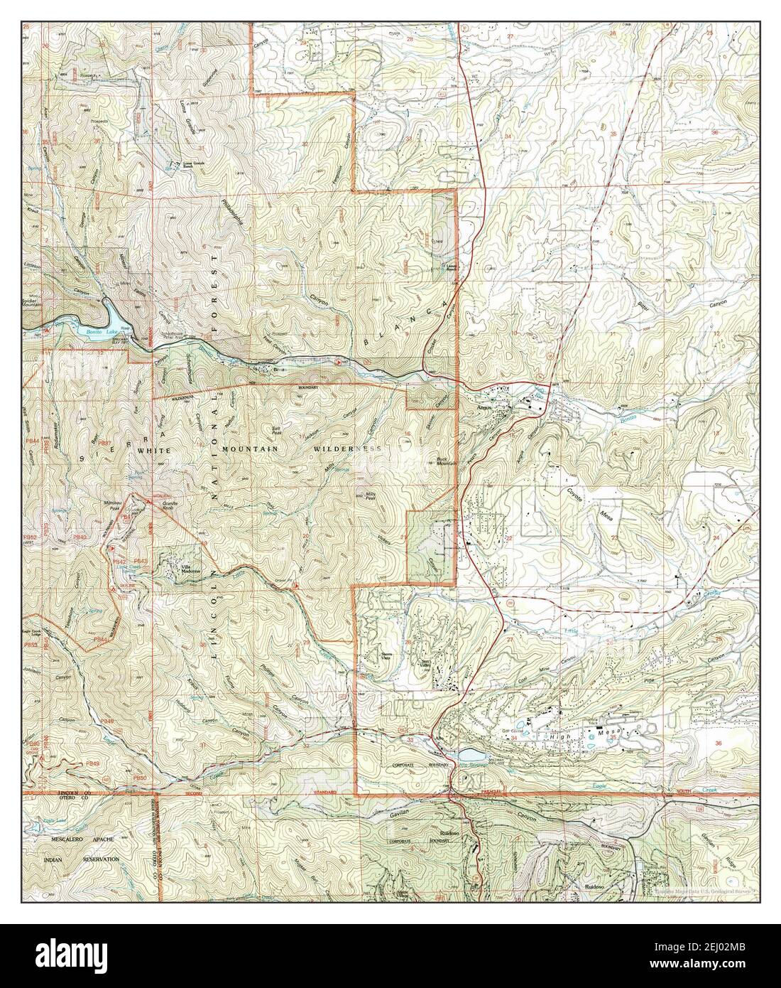 Angus, New Mexico, map 2004, 1:24000, United States of America by ...