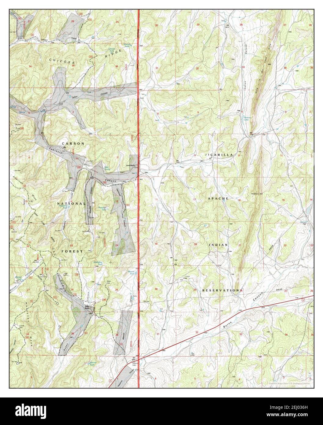 Bixler Ranch, New Mexico, map 1995, 1:24000, United States of America ...