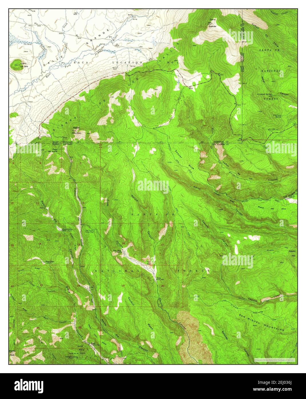 Bland, New Mexico, map 1953, 1:24000, United States of America by ...
