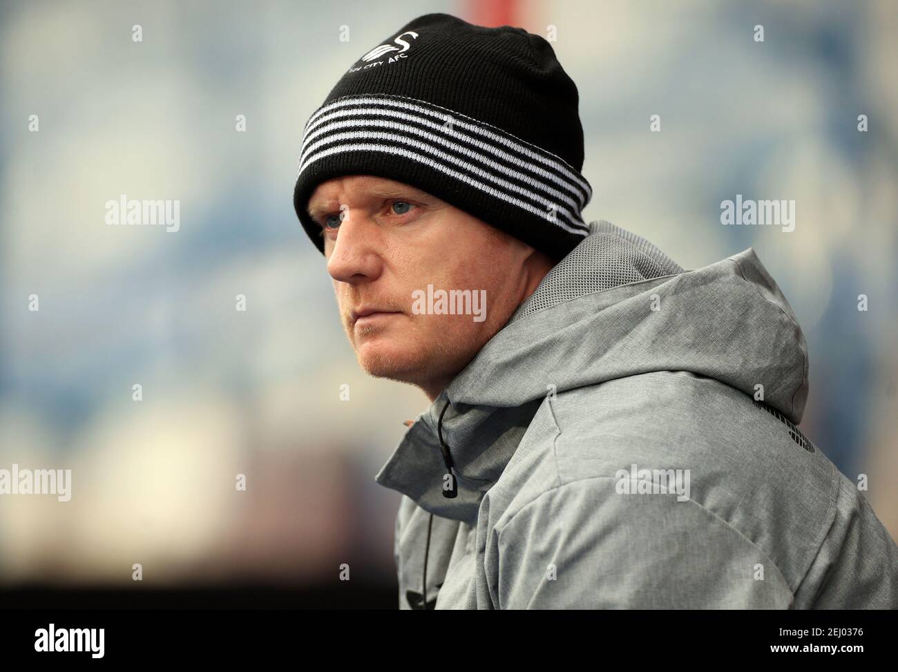 Swansea City first team coach Alan Tate during the Sky Bet Championship ...