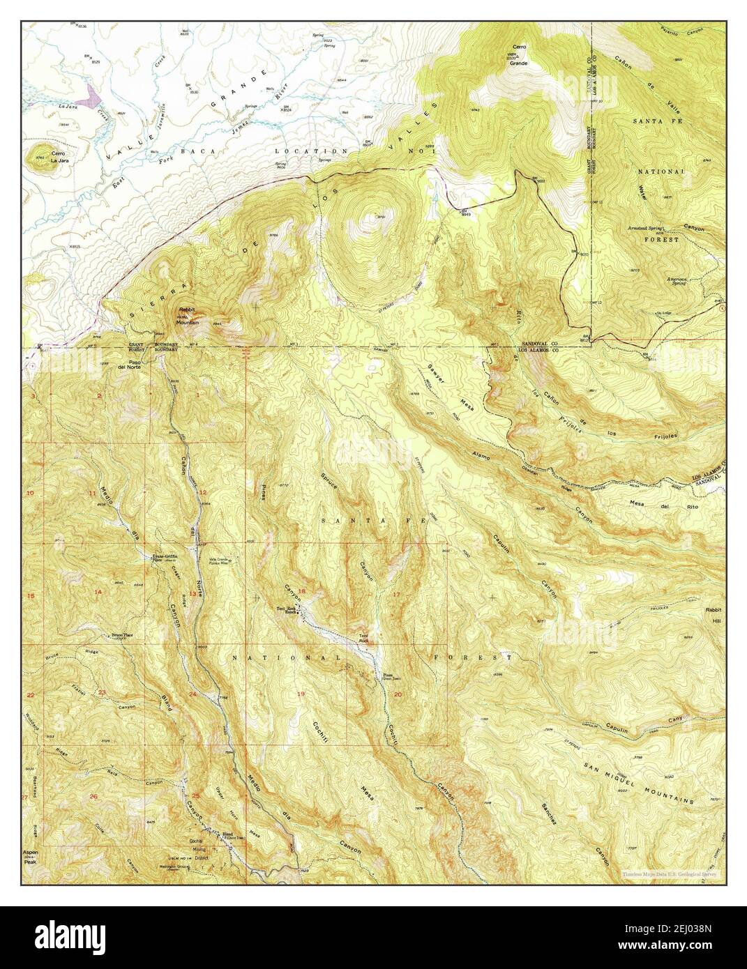 Bland, New Mexico, map 1953, 1:24000, United States of America by ...