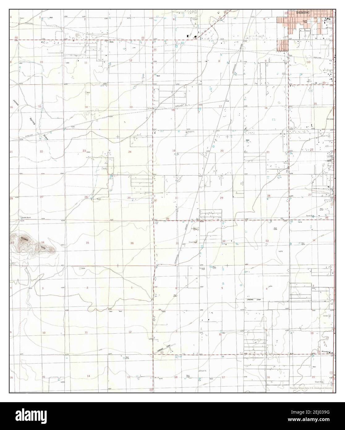 Bowlin Ranch, New Mexico, map 1996, 1:24000, United States of America ...