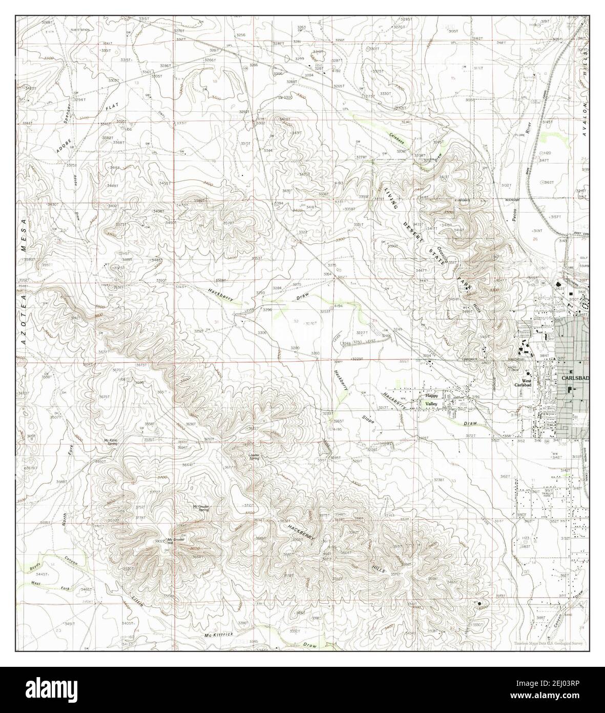 Map of carlsbad new mexico hi-res stock photography and images - Alamy