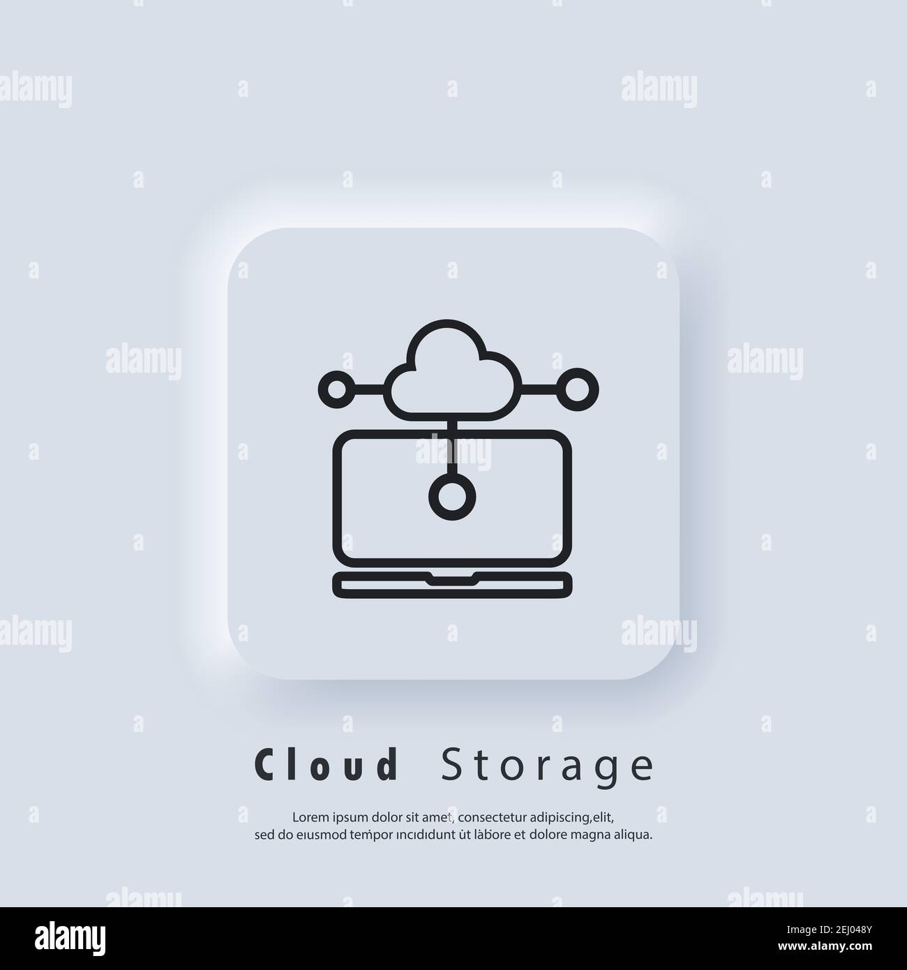 Secure file storage icon flat Stock Vector Images - Alamy