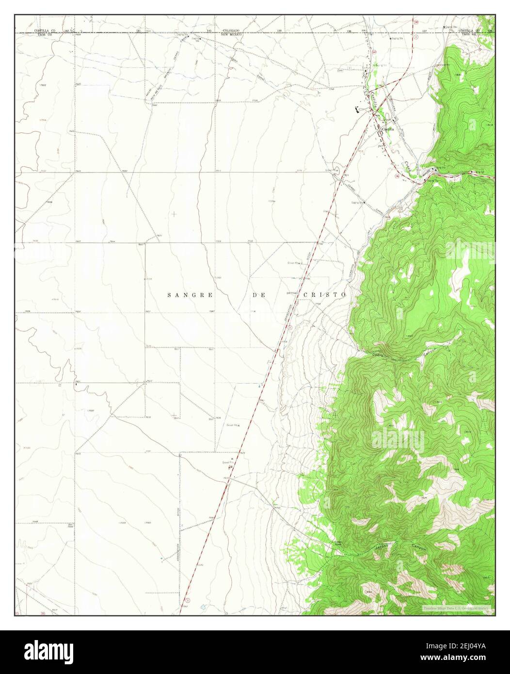 Costilla county map hi-res stock photography and images - Alamy