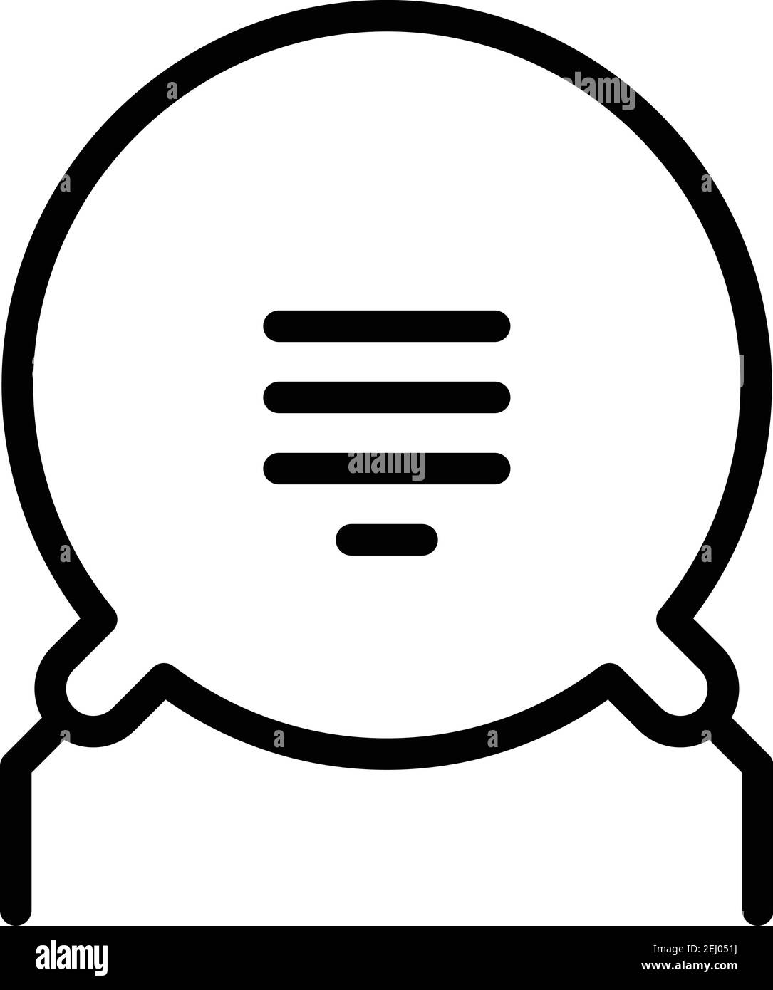 Voltage resistor icon. Outline voltage resistor vector icon for web ...
