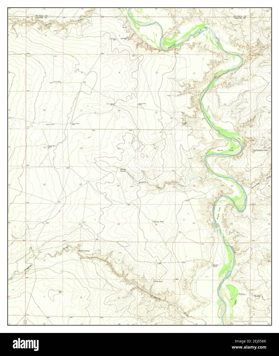Deering Place, New Mexico, map 1967, 1:24000, United States of America ...