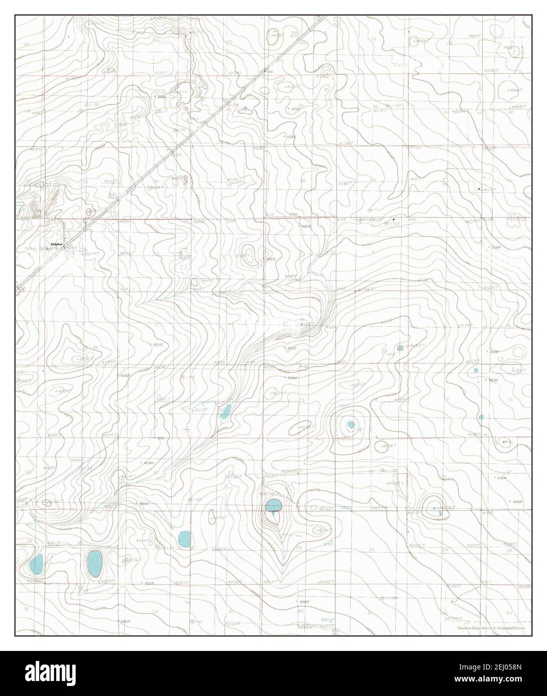 Delphos, New Mexico, map 1985, 1:24000, United States of America by ...