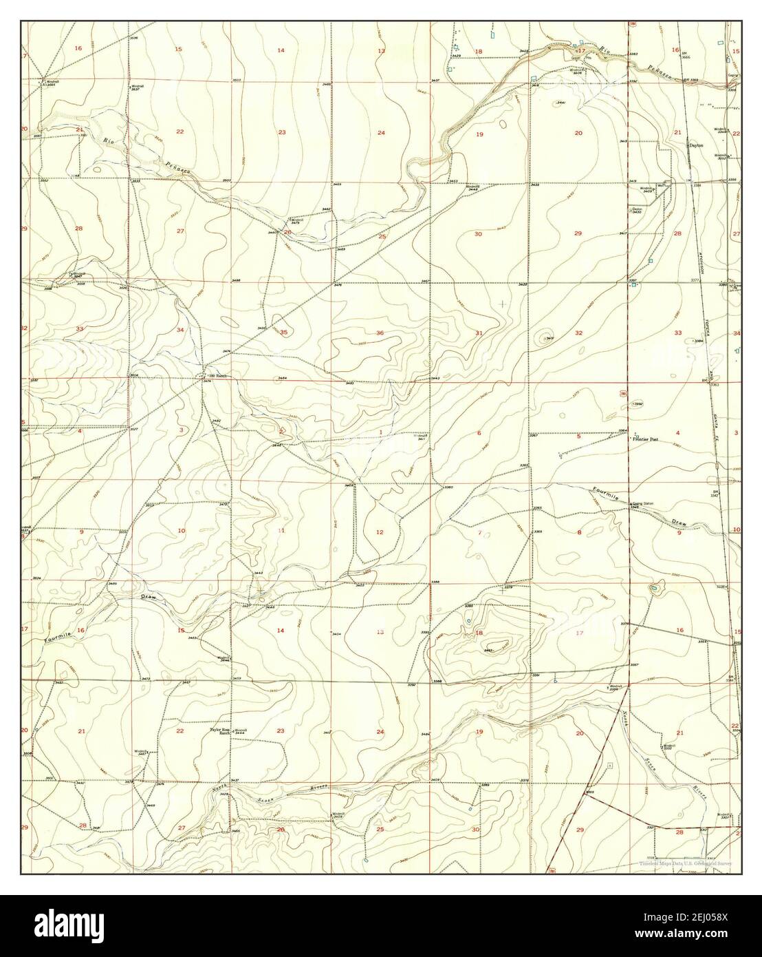 Dayton, New Mexico, map 1955, 1:24000, United States of America by ...