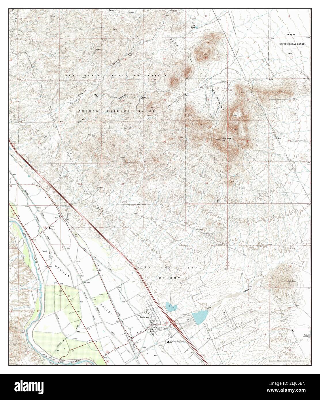 Dona Ana, New Mexico, map 1978, 1:24000, United States of America by ...