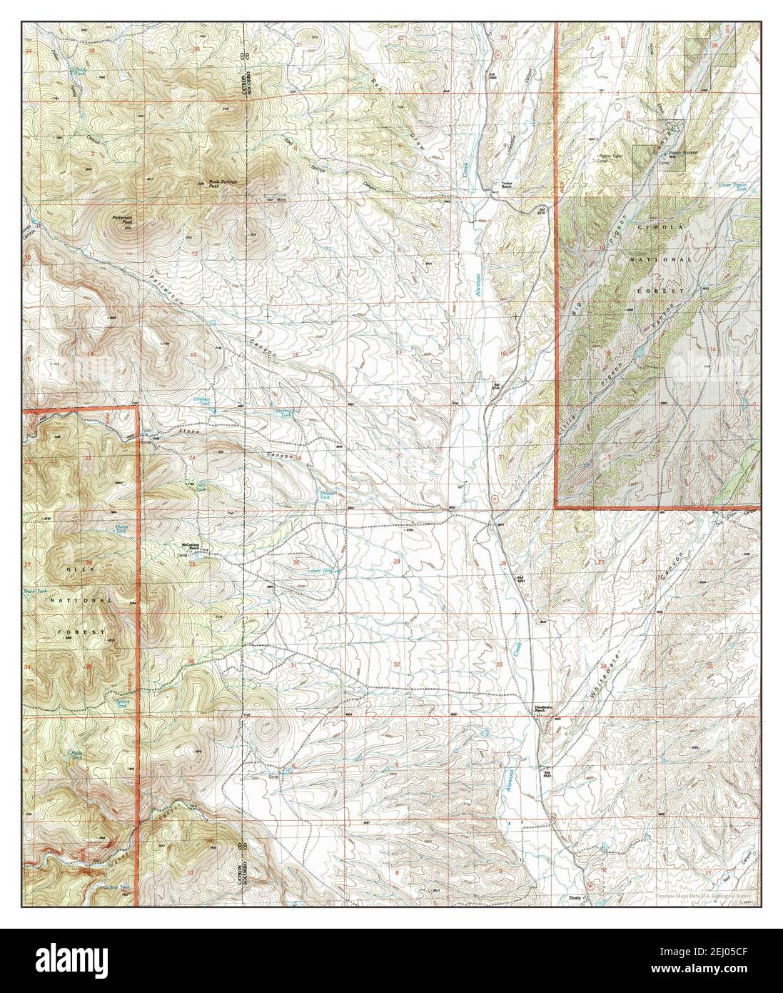 Dusty, New Mexico, map 2005, 1:24000, United States of America by ...