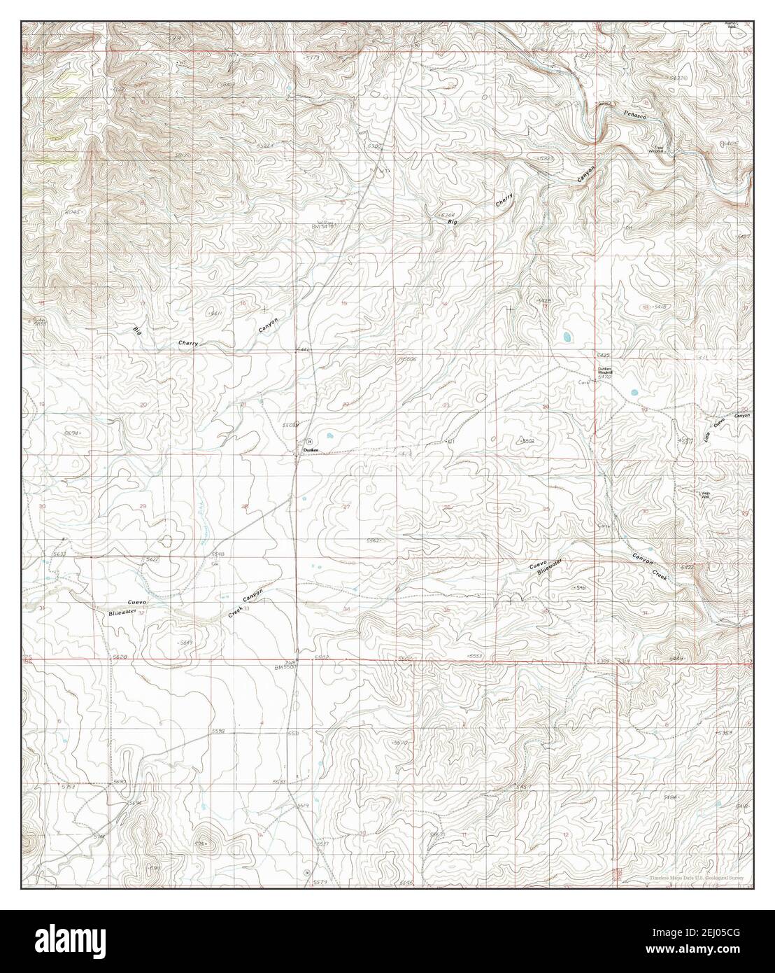 Dunken, New Mexico, map 1989, 1:24000, United States of America by ...
