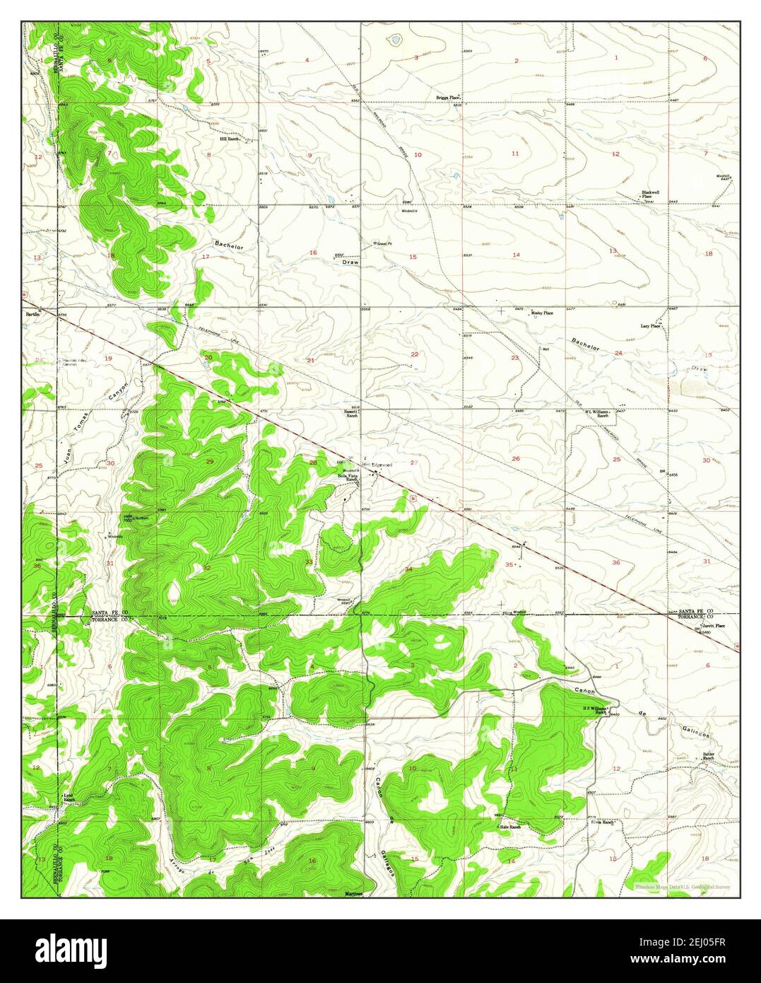 Edgewood new mexico map hi-res stock photography and images - Alamy