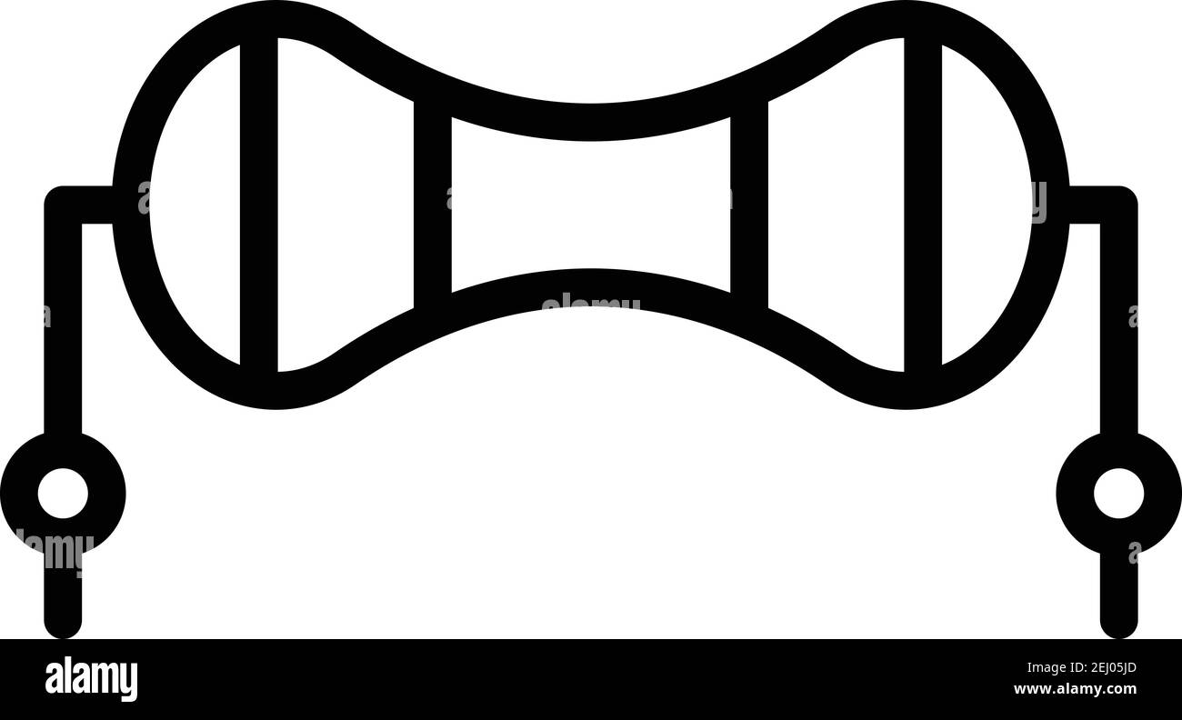 Resistor part icon. Outline resistor part vector icon for web design ...