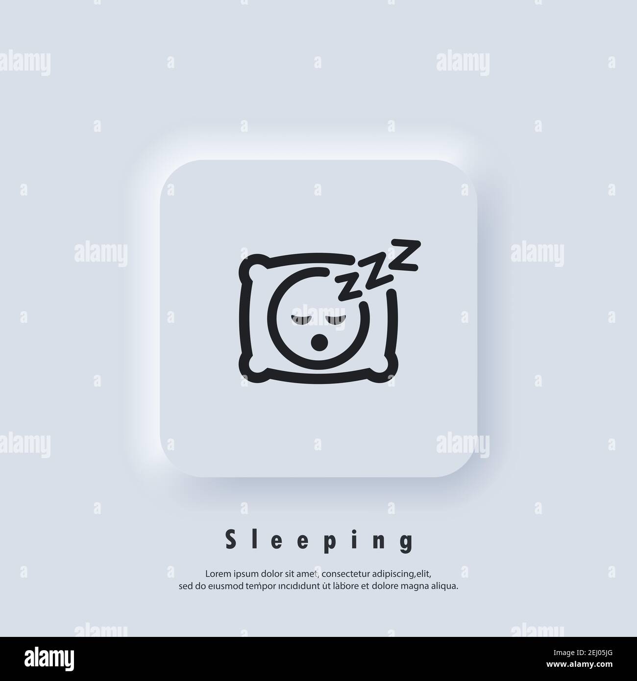 Slumber icon hi-res stock photography and images - Alamy