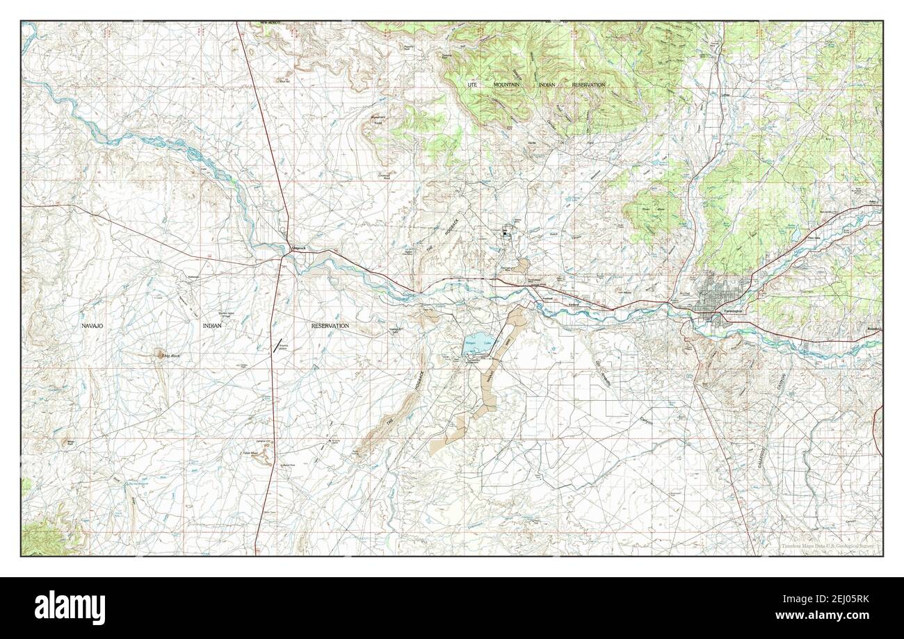 Map of farmington new mexico hi-res stock photography and images - Alamy