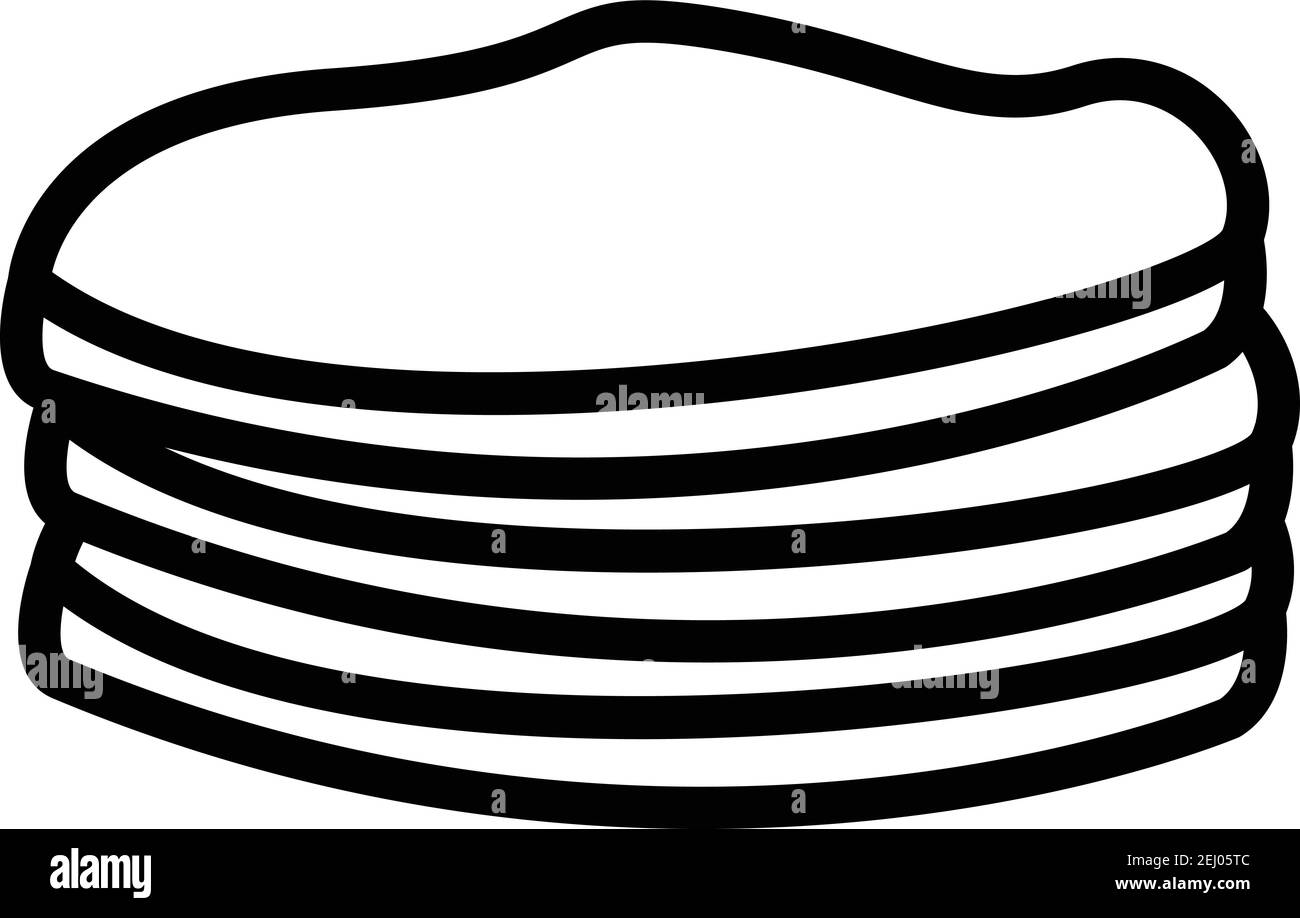 Pocket pita bread icon. Outline pocket pita bread vector icon for web ...