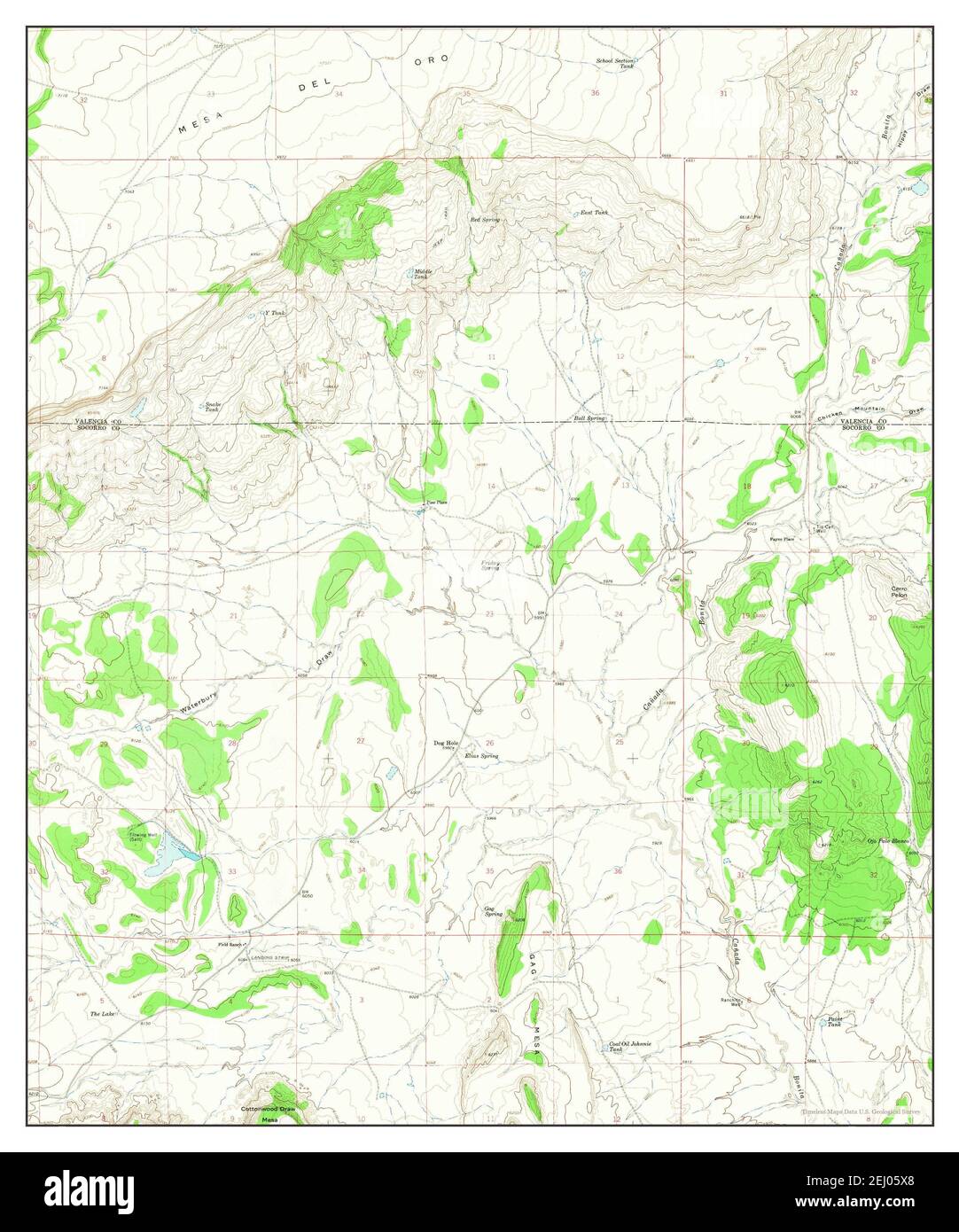 Field Ranch, New Mexico, map 1964, 1:24000, United States of America by ...